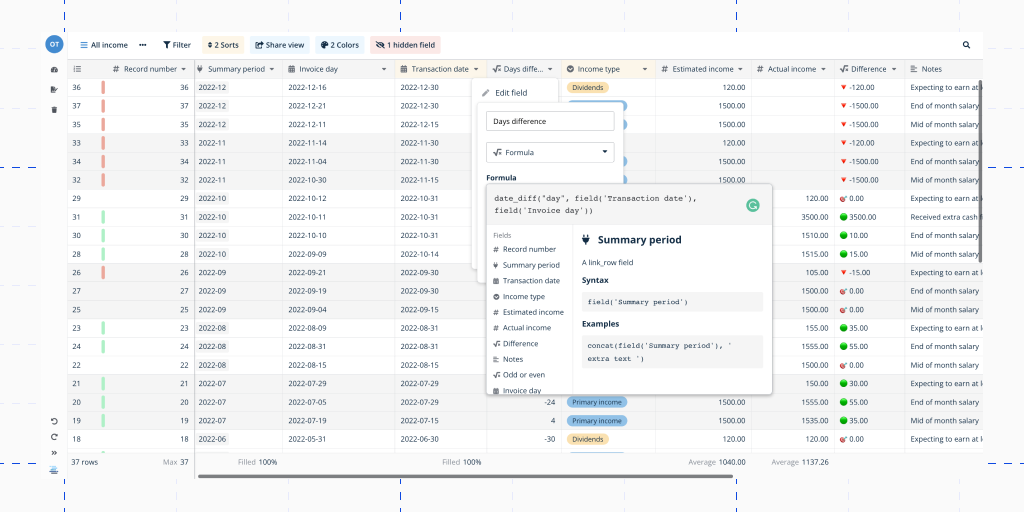 6 Time-Saving Baserow Formulas // Baserow